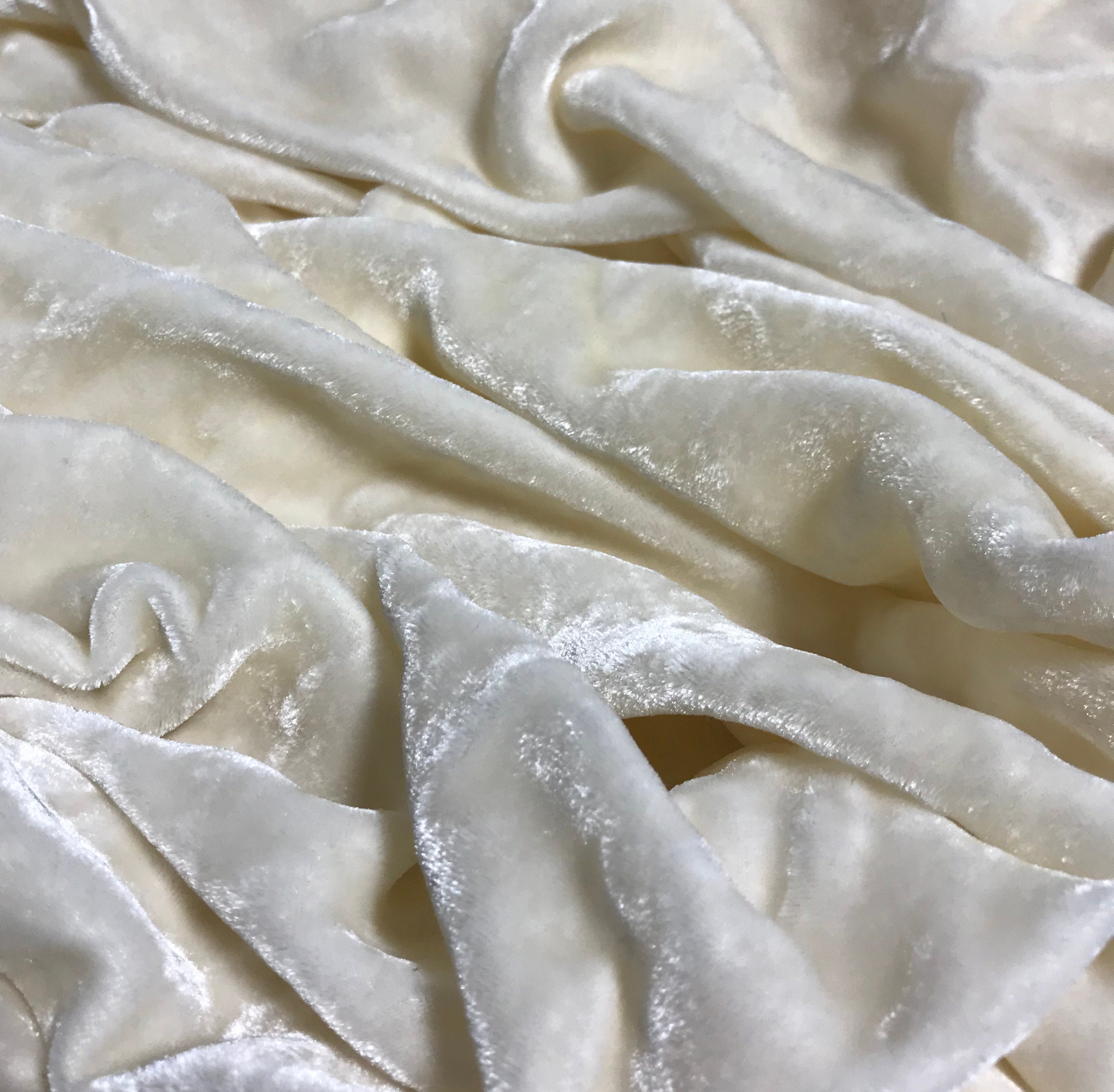 IVORY Hand Dyed Silk Velvet Fabric - Etsy