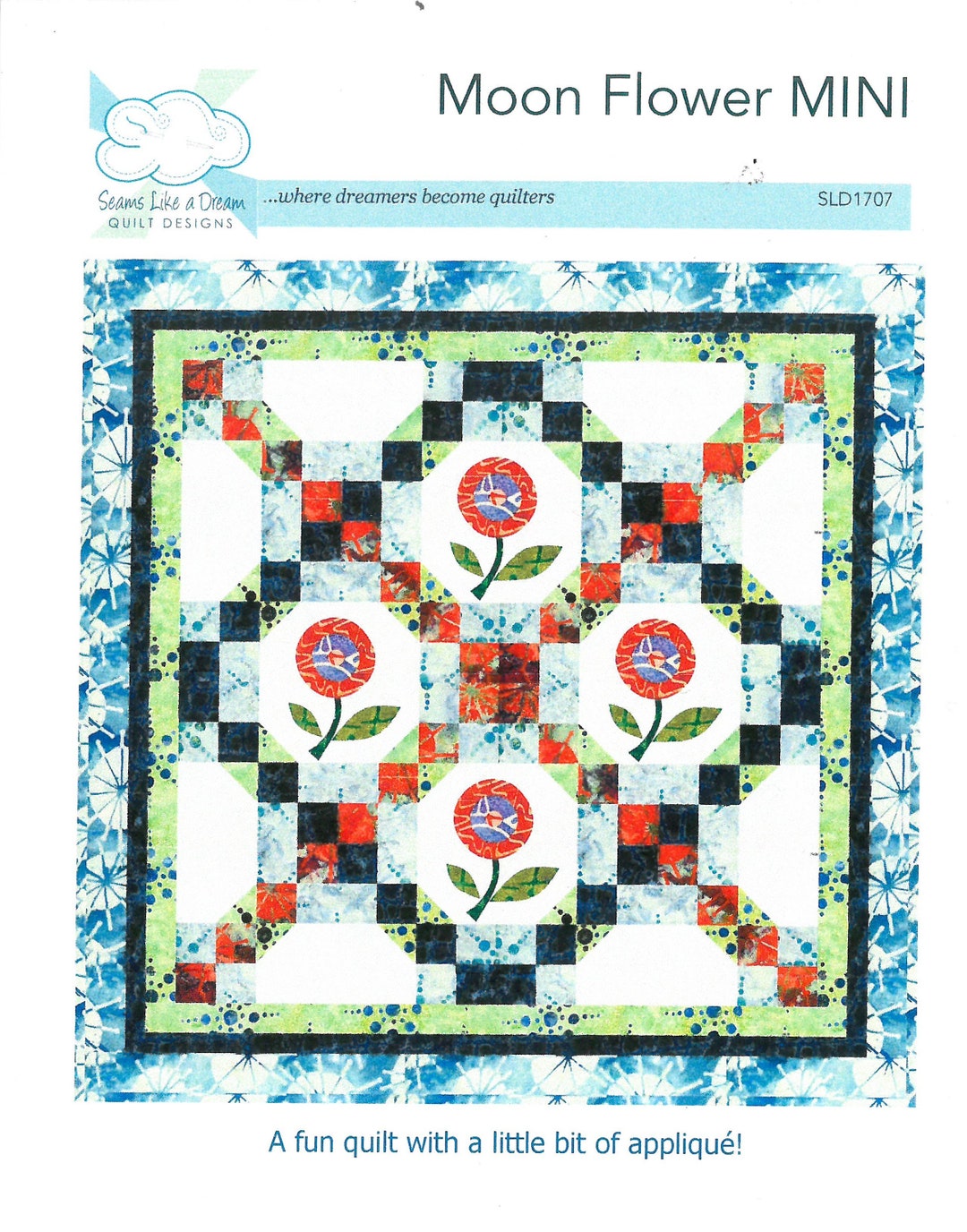 Moon Flower Mini - Seams Like a Dream Quilt Pattern - Etsy