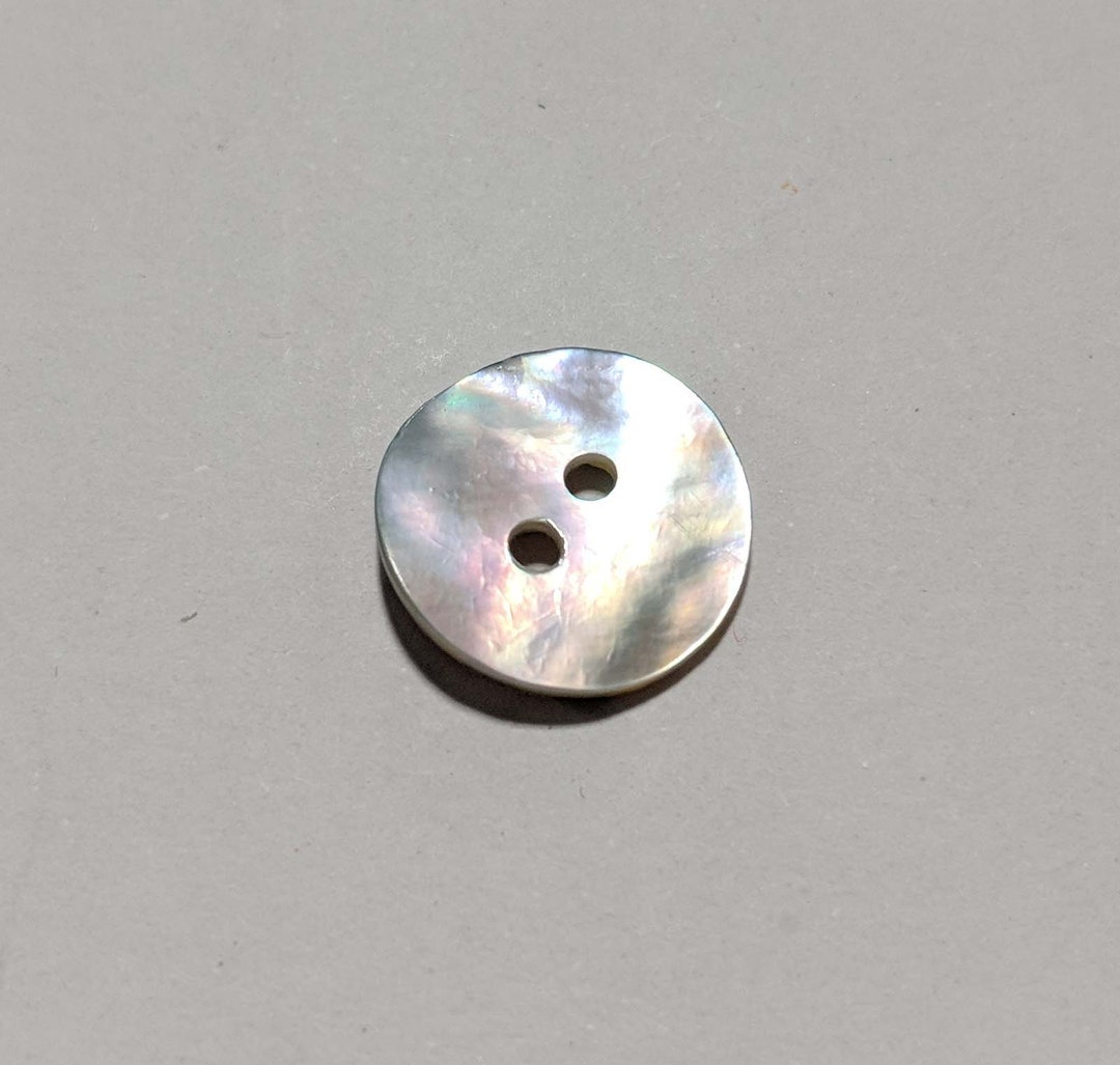 Mother of Pearl 2 Hole Button - Dill Buttons - Set of 2 Buttons 13mm ...