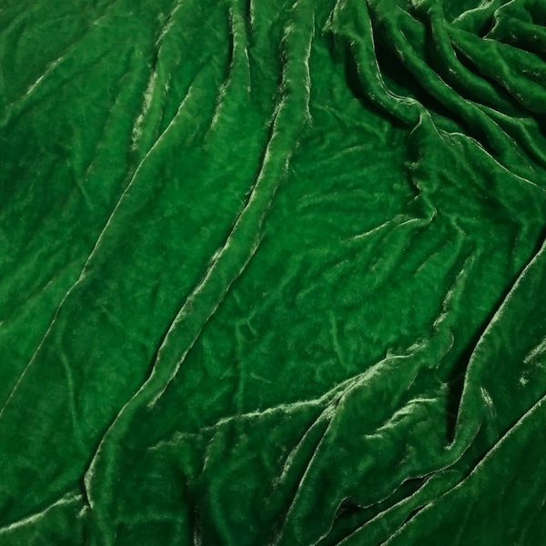Green Velvet Fabric - Etsy