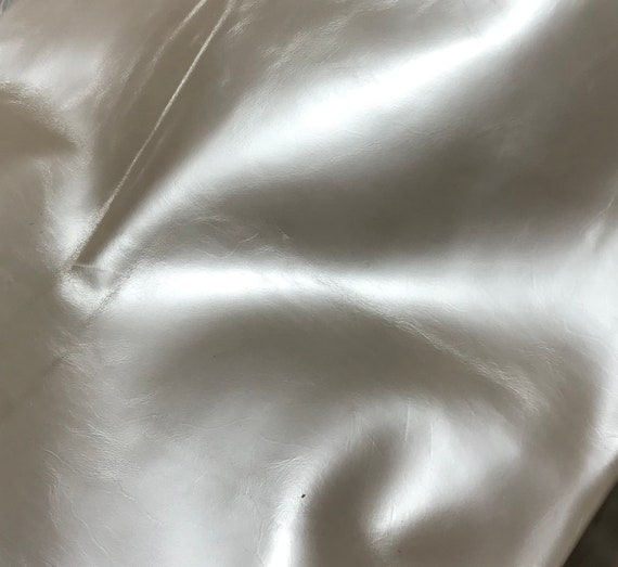 METALLIC IVORY PEARL Cow Hide Leather Hide 6 Square Feet | Etsy