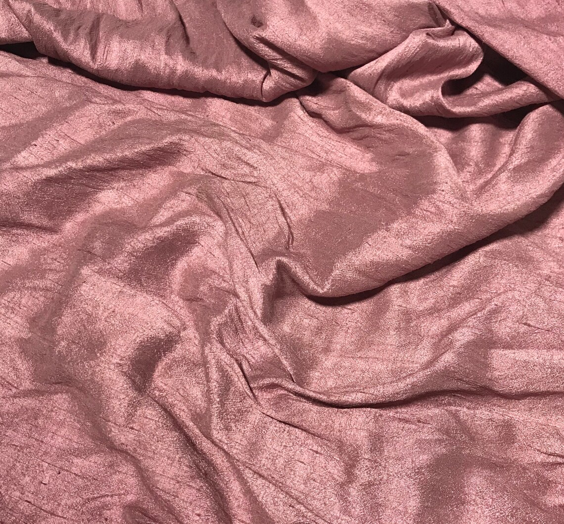 Hand Dyed Antique Mauve - Silk Dupioni Fabric - Etsy