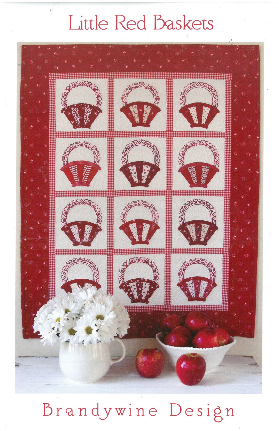 Little Red Baskets - Brandywine Design Quilt Pattern - Etsy
