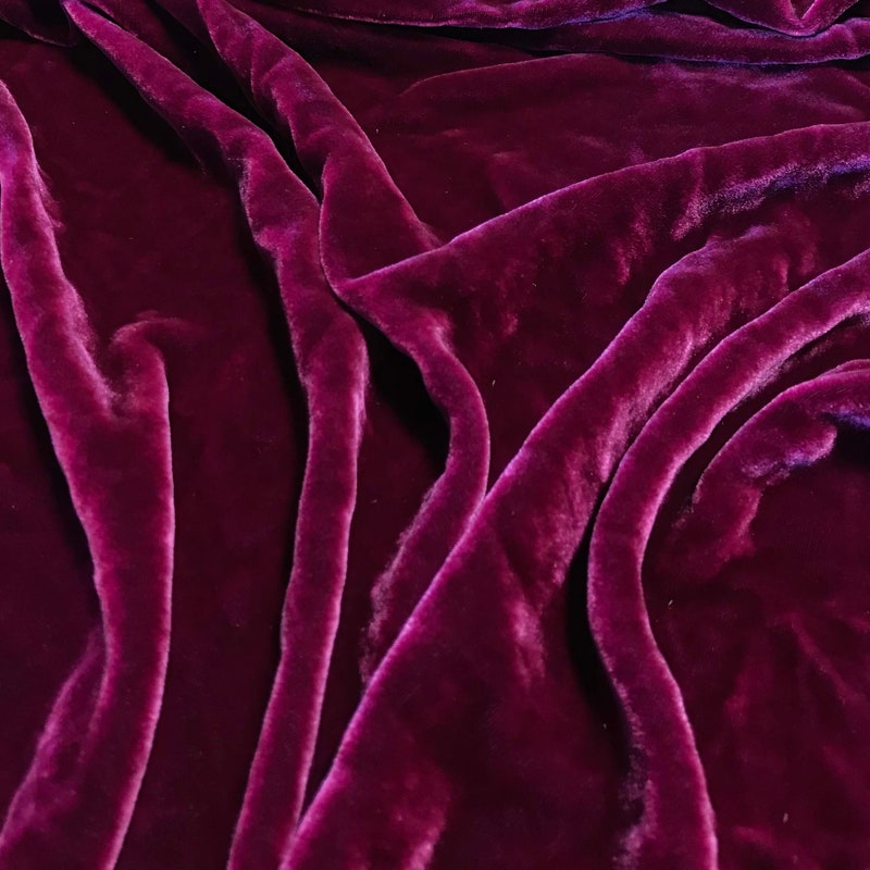 Silk Fabric Raspberry - Etsy