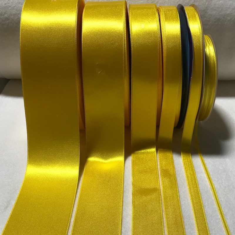 Vintage Yellow Satin Silk - Etsy