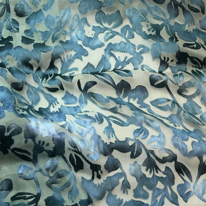Floral Satin Fabric - Etsy
