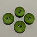 Large Round Lime Green Polyamid Plastic Button - 45mm /1 3/4 Inch ...