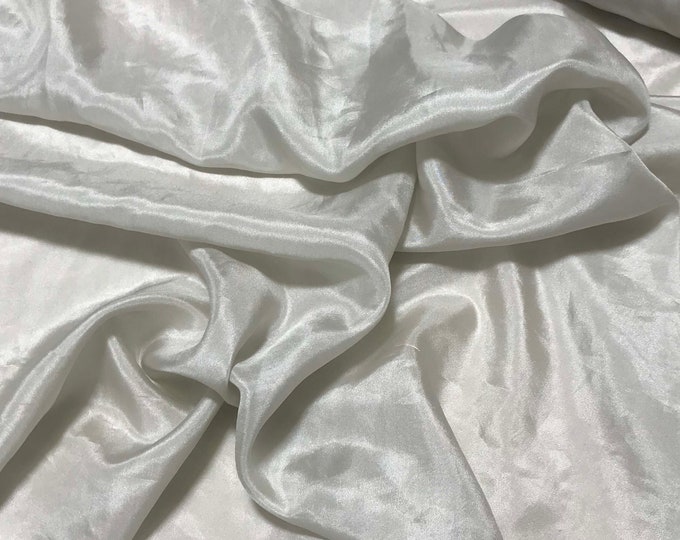 Off White Polyester Lining Fabric Silk Habutae 60 Wide Habotai Habutai ...