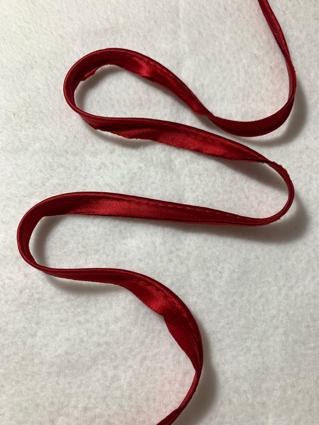Vintage Christmas Red Satin Piping Trim - 3/8" Wide - 5 Yards - Etsy