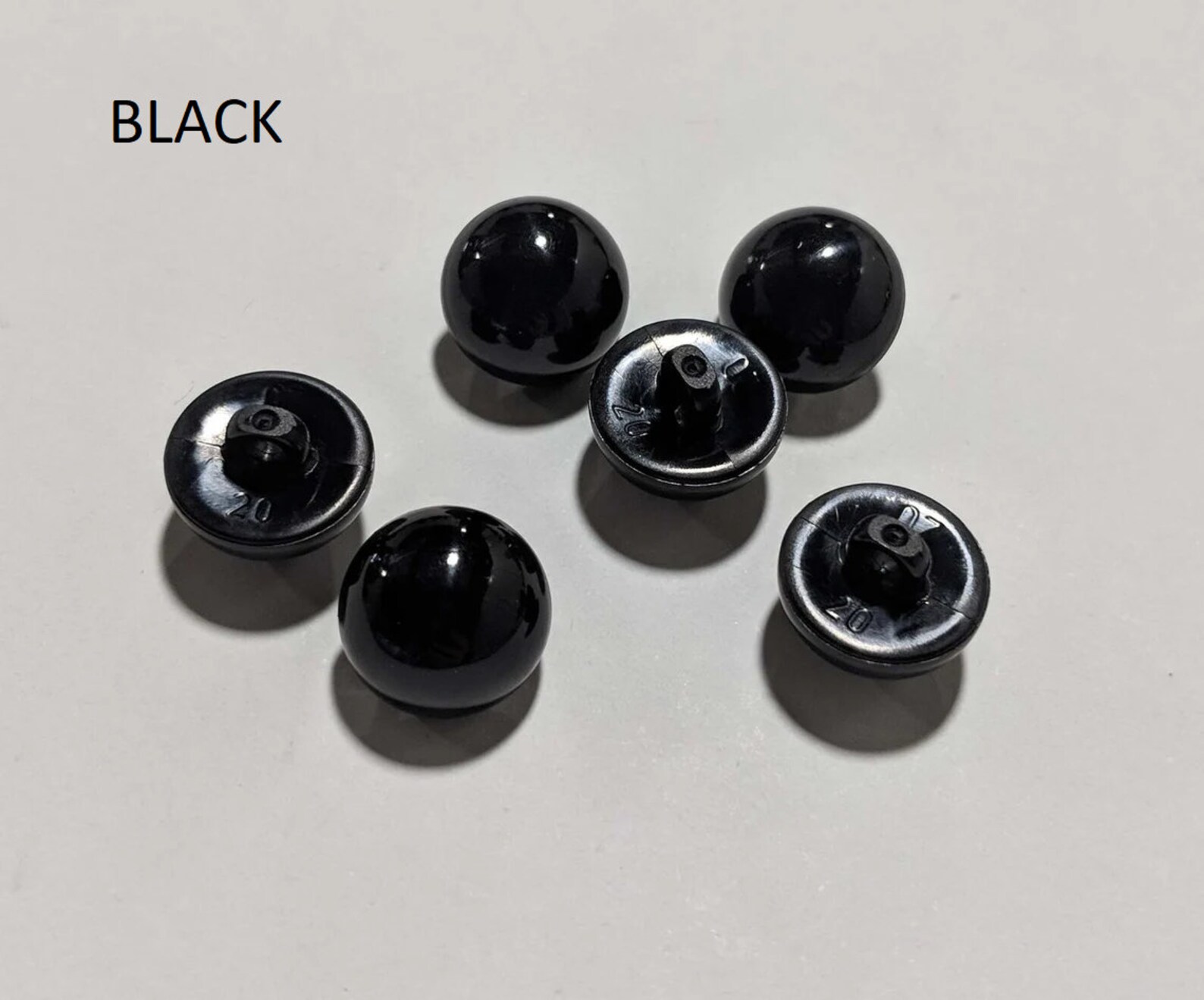 Choose Your Color Ball Plastic Button 13mm / 1/2 Inch - Etsy