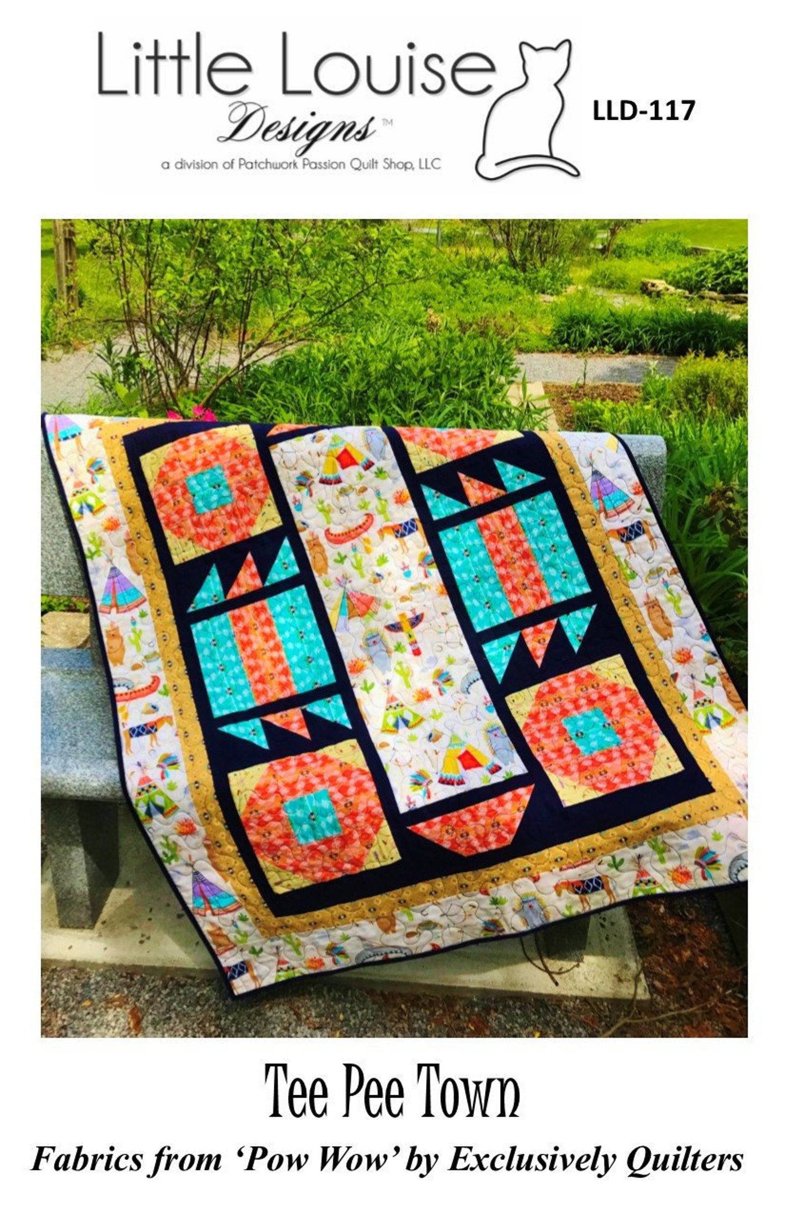 Tee Pee Town - Quilt Pattern by Little Louise Designs - Etsy
