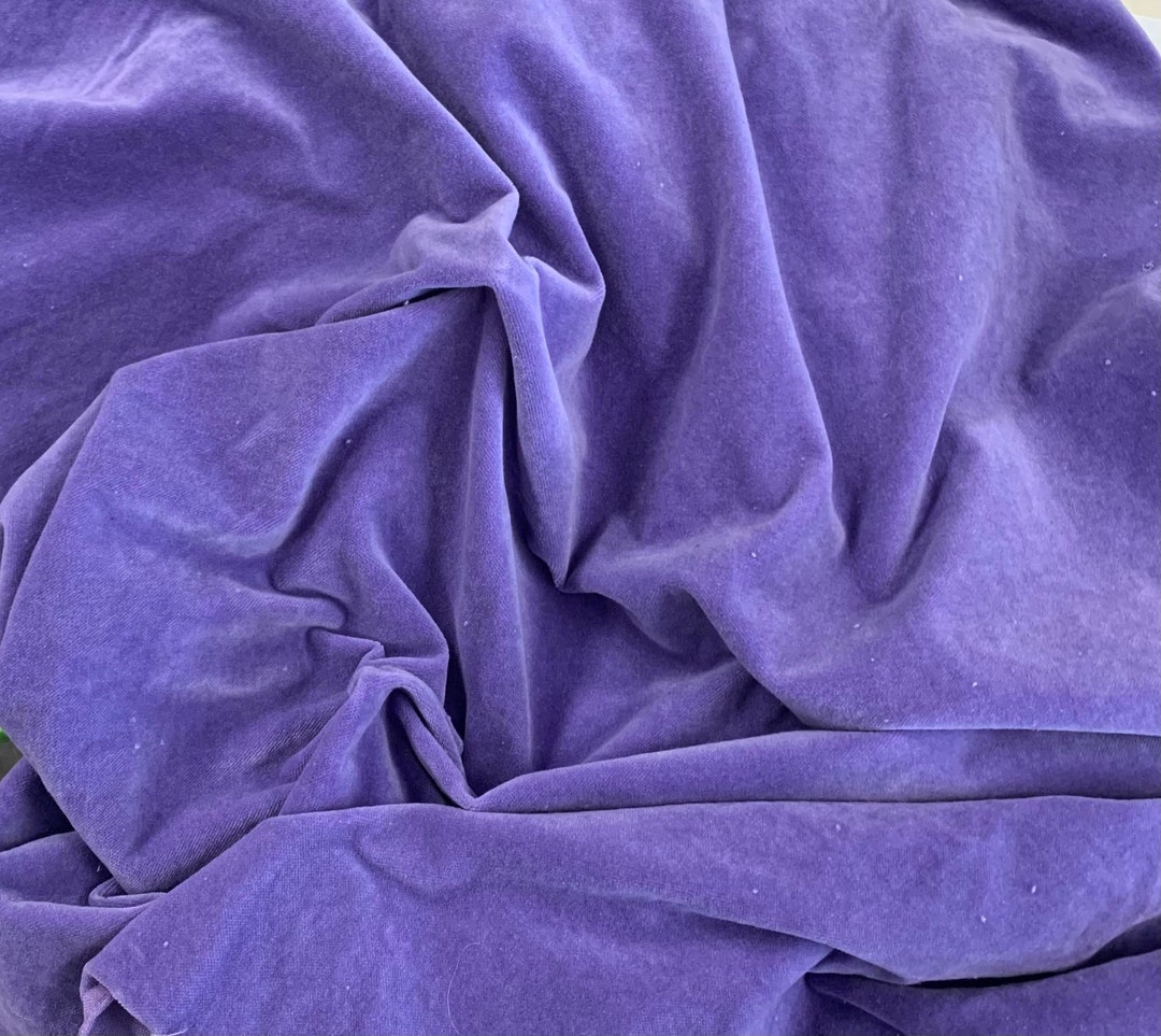Hand Dyed Purple - Cotton Velveteen Fabric - Etsy
