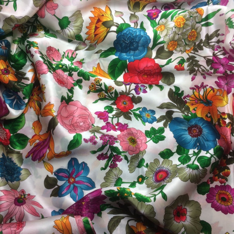 Silk Fabric Flower - Etsy