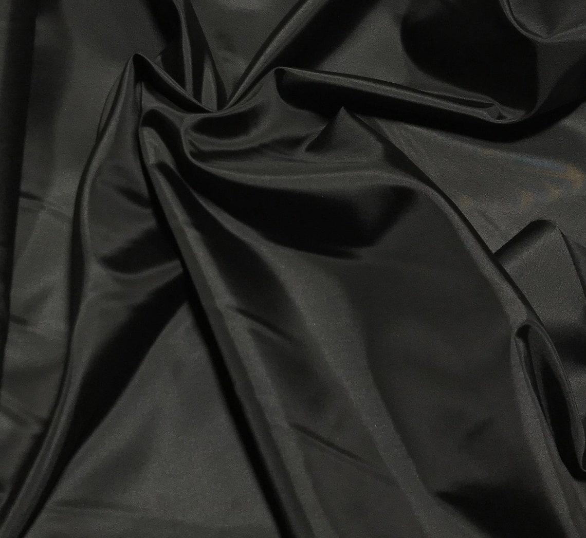 Black Polyester Lining Fabric - Etsy