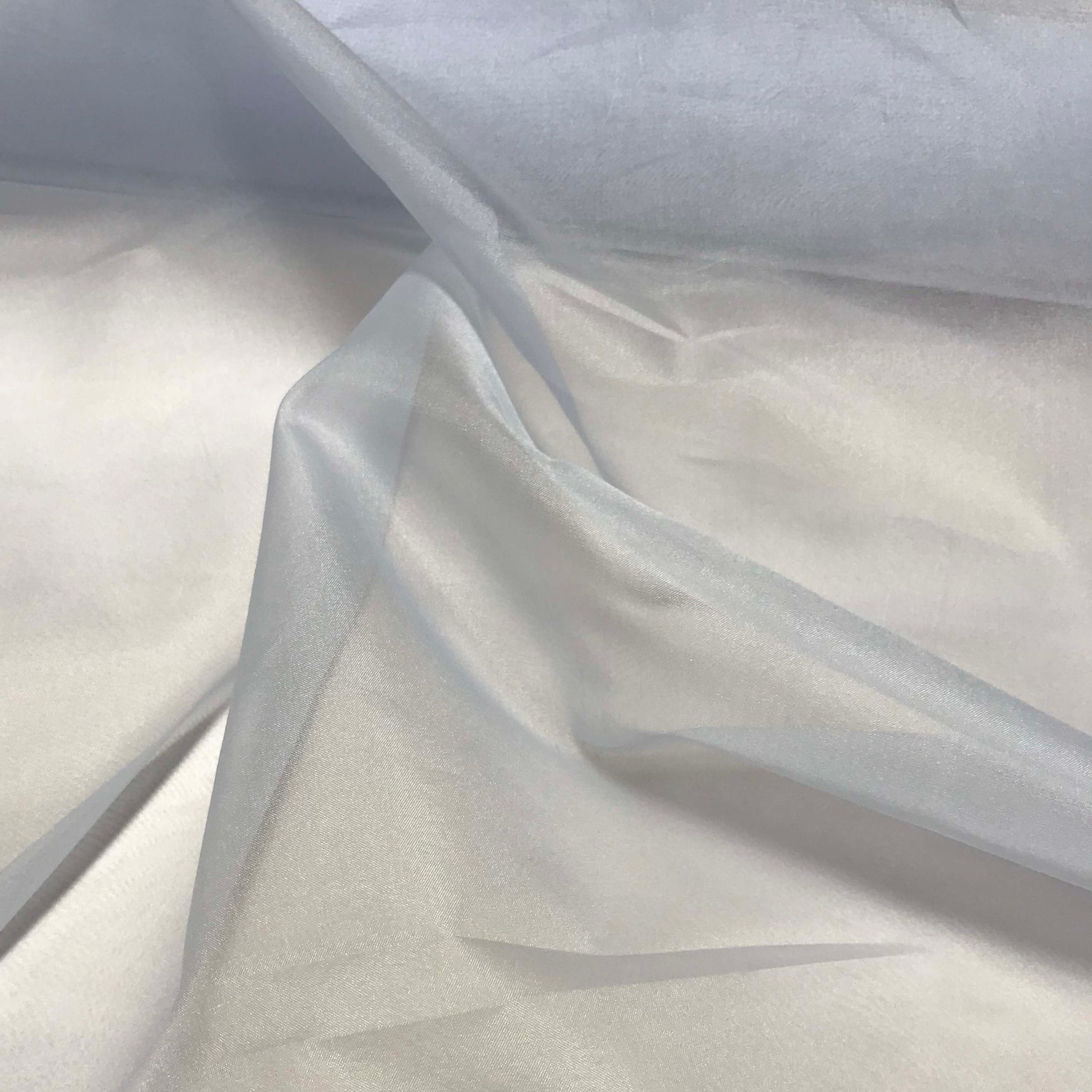 Light Blue - Silk Organza Fabric - Etsy