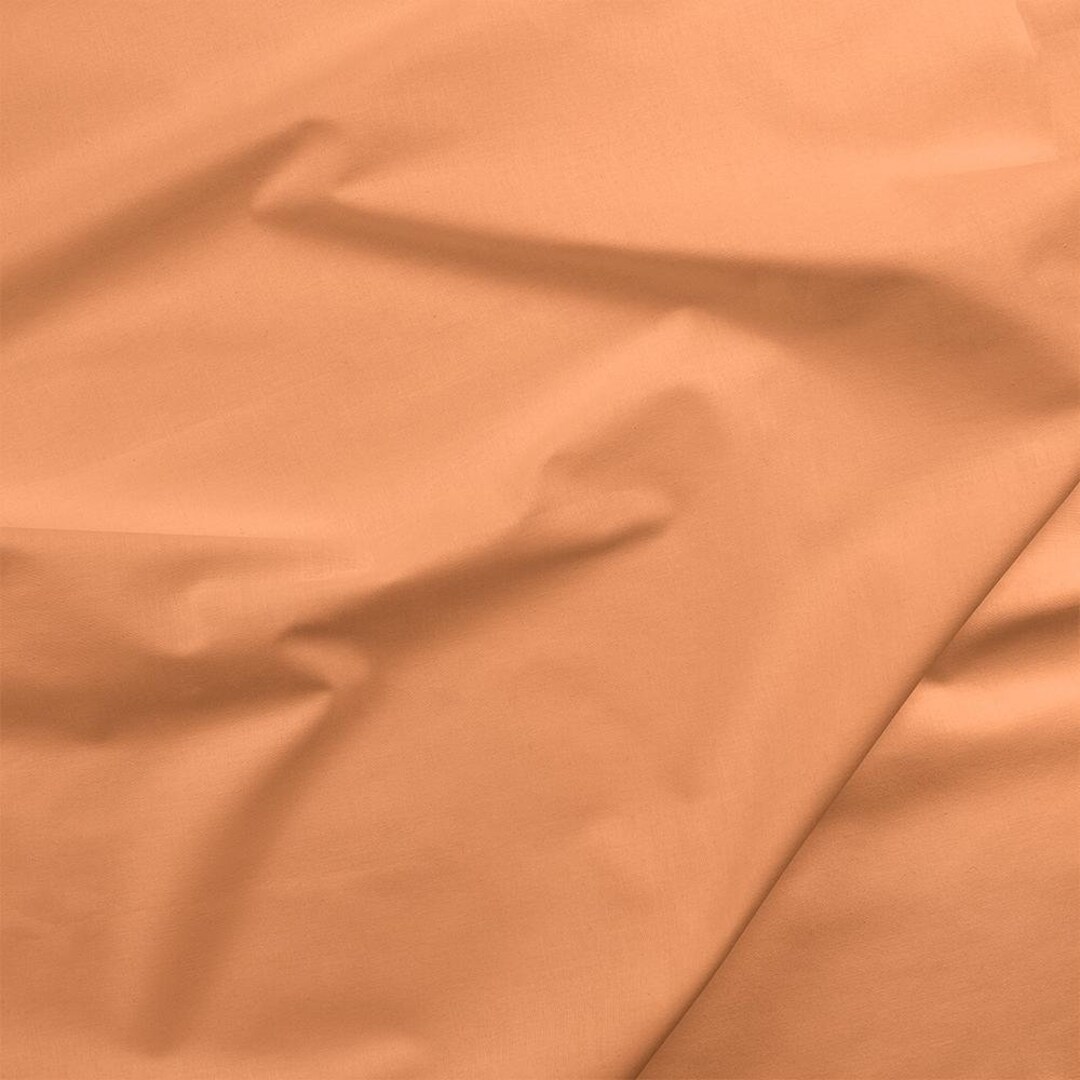 100% Cotton Basecloth Broadcloth Solid - Apricot Orange - Paintbrush ...