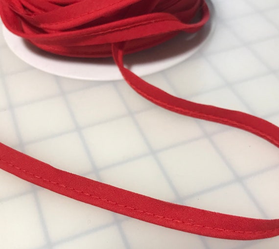 RED Poly Cotton Piping Trim Made in France 3/8 | Etsy