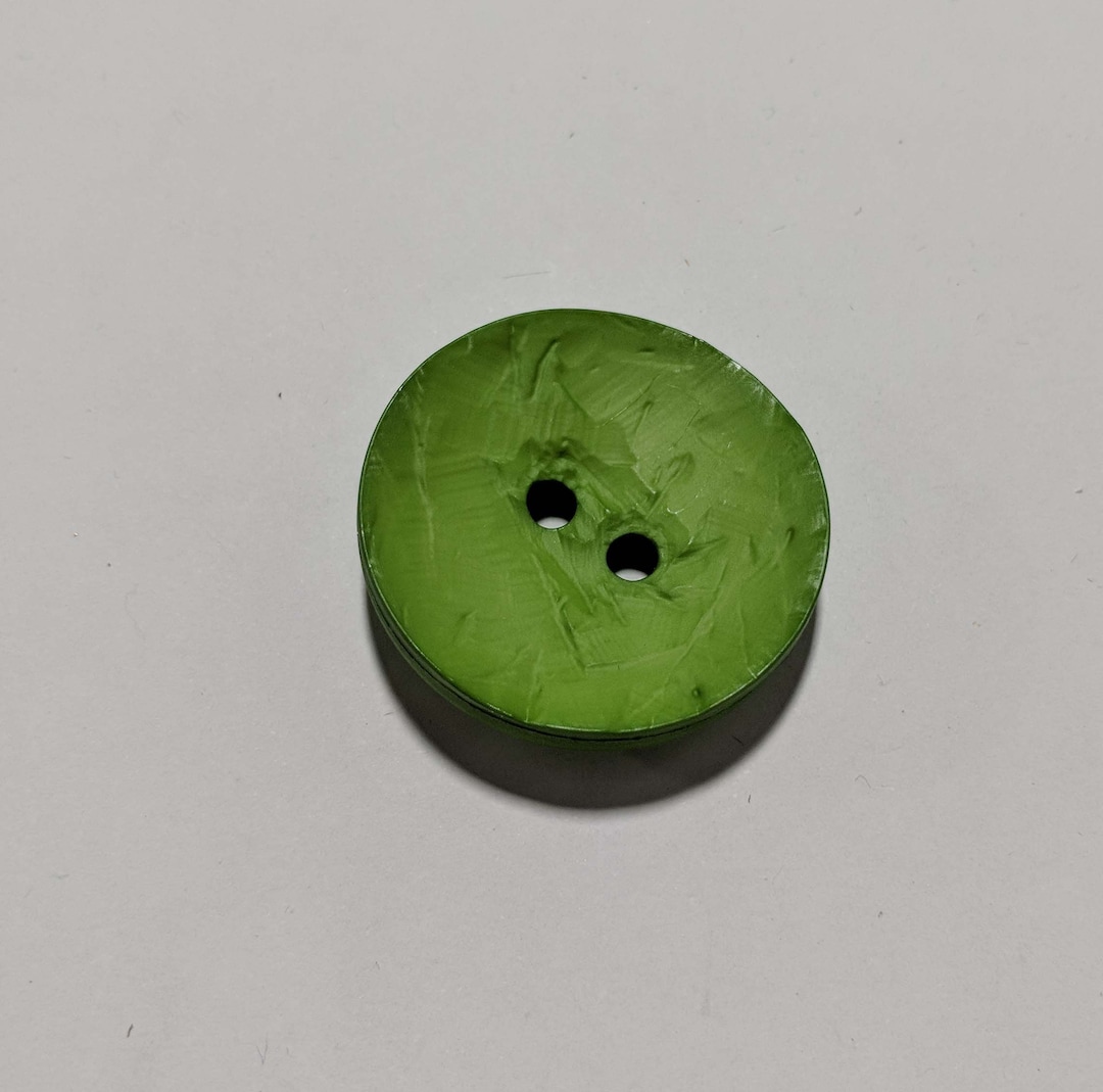 Large Round Lime Green Polyamid Plastic Button - 45mm /1 3/4 Inch ...