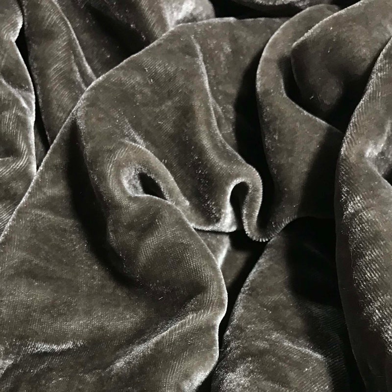 Grey Silk Fabric - Etsy