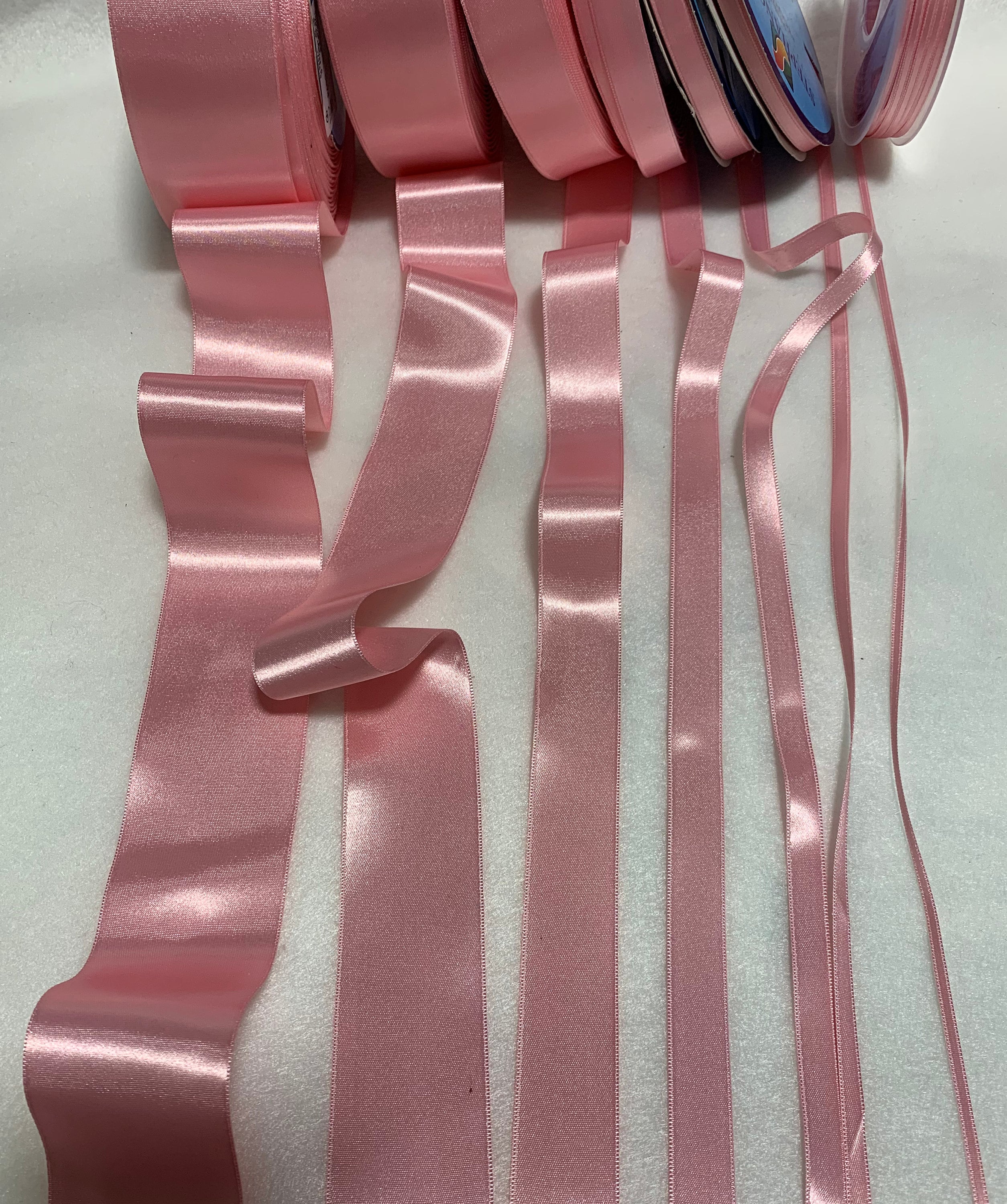 Pink Double Sided Satin Ribbon Made in France 7 Widths to | Etsy
