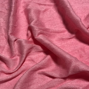 Hand Dyed Bubblegum Pink - Silk Dupioni Fabric - Etsy
