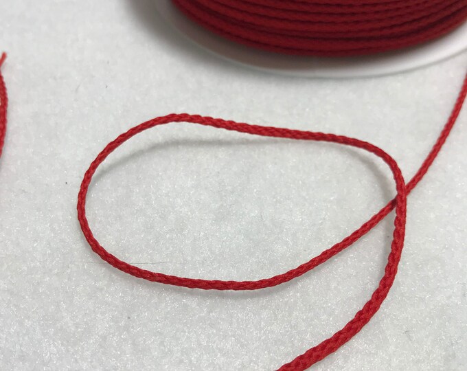 Scarlet Red Fine Cord Trim Made in France (1mm) 5 Yards - Etsy