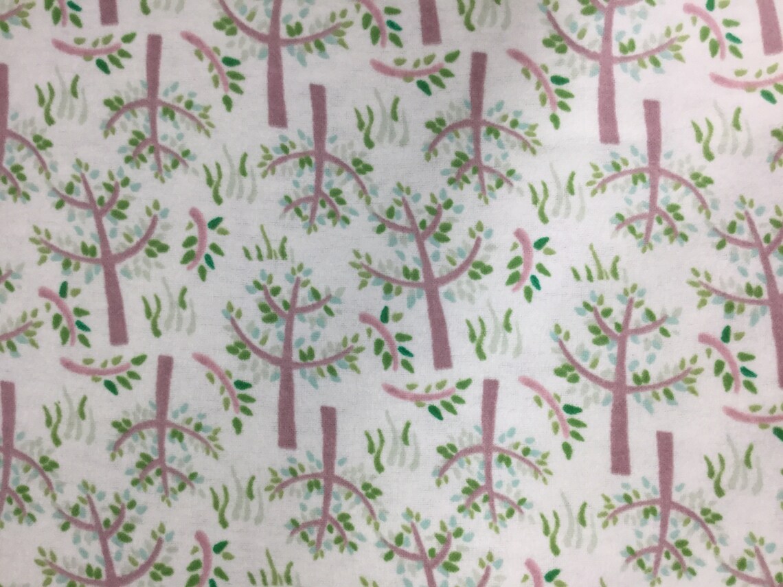 Whimsical Trees David Textiles Cotton Flannel Fabric - Etsy