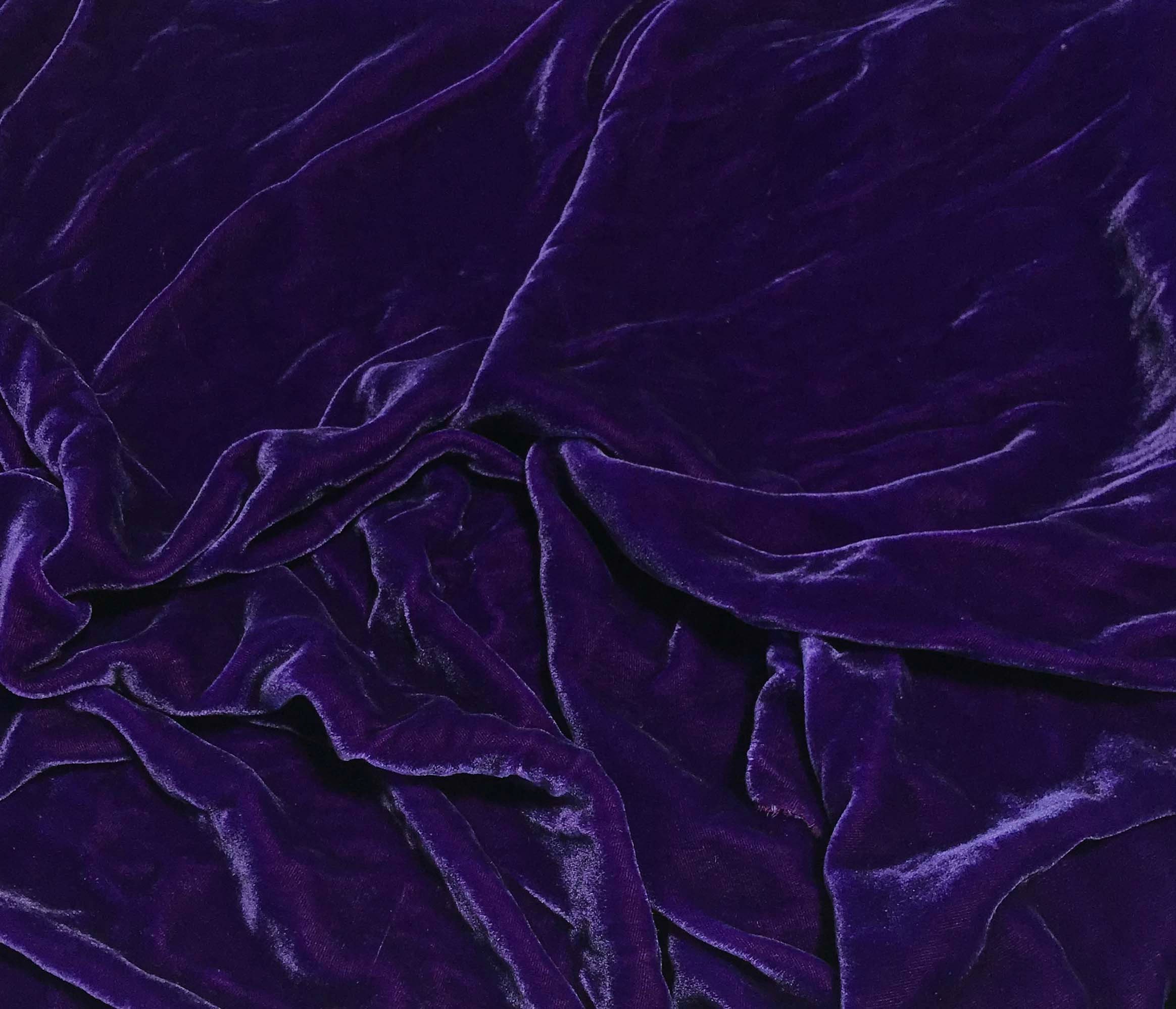 BRIGHT PURPLE Hand Dyed Silk Velvet Fabric - Etsy