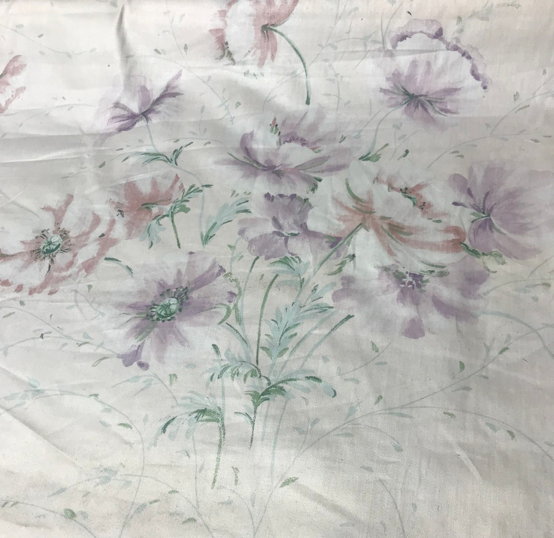 Misty Floral - Cotton Sateen Decorator Fabric - Etsy