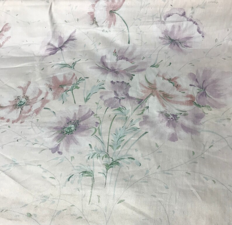 Misty Floral - Cotton Sateen Decorator Fabric - Etsy