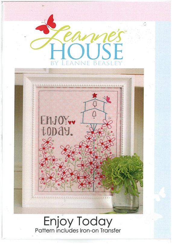 Enjoy Today Embroidery Pattern Leanne's House | Etsy