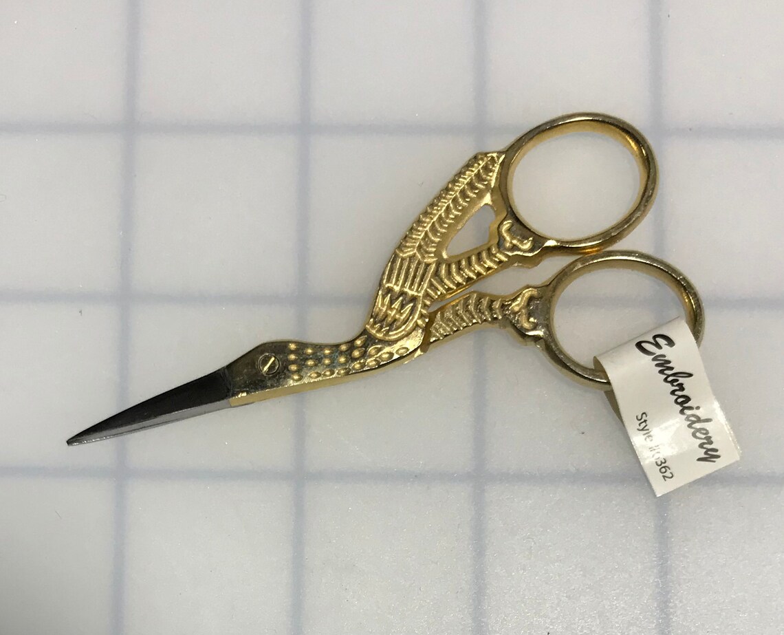 Stork Embroidery Scissors | Etsy