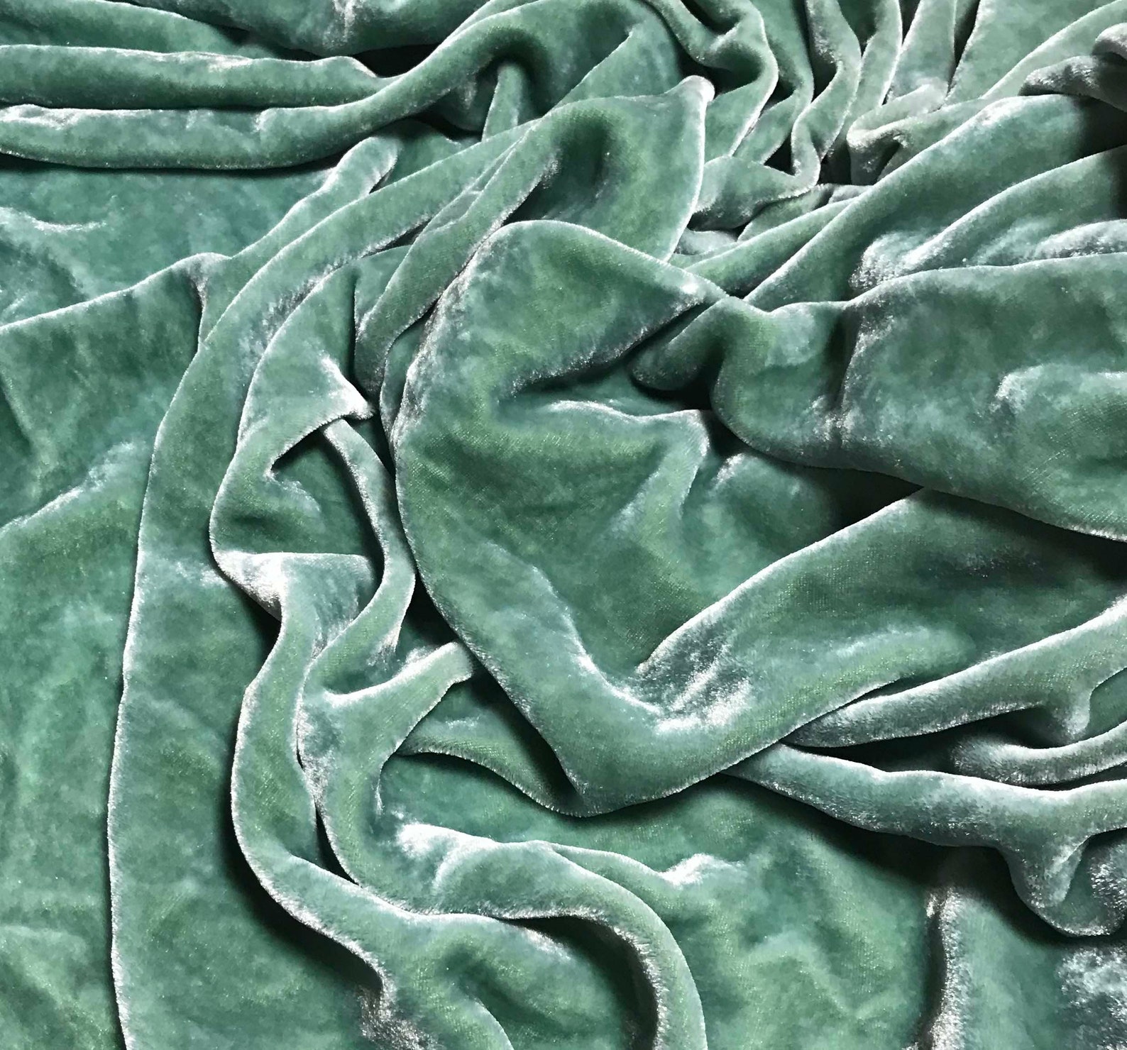 SAGE GREEN Hand Dyed Silk Velvet Fabric - Etsy Canada
