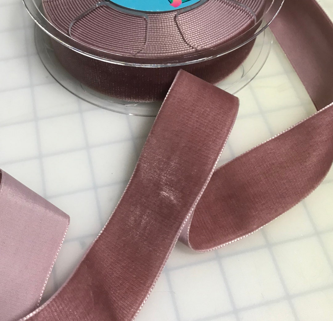 French VELVET Ribbon MAUVE by the Yard 1 1/2 Inch - Etsy