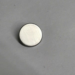 Silver Round Flat Metal Button (3 Sizes to Choose From) - Etsy