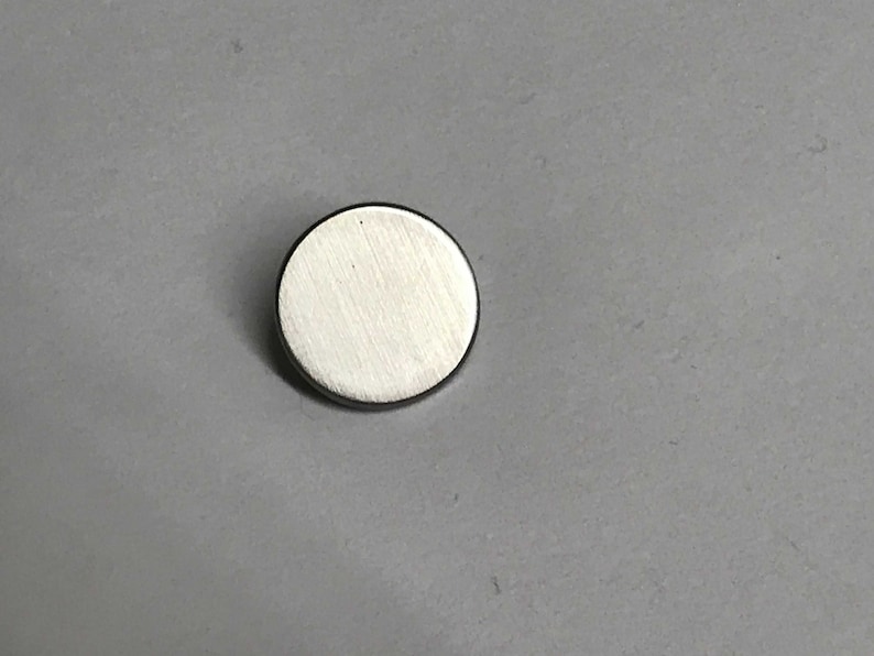 Silver Round Flat Metal Button (3 Sizes to Choose From) - Etsy