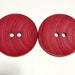 Red Extra Large Wood Grain Plastic Button - 54mm / 2 1/8 Inch - Dill ...