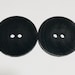 Black Extra Large Wood Grain Plastic Button - 54mm / 2 1/8 Inch - Dill ...