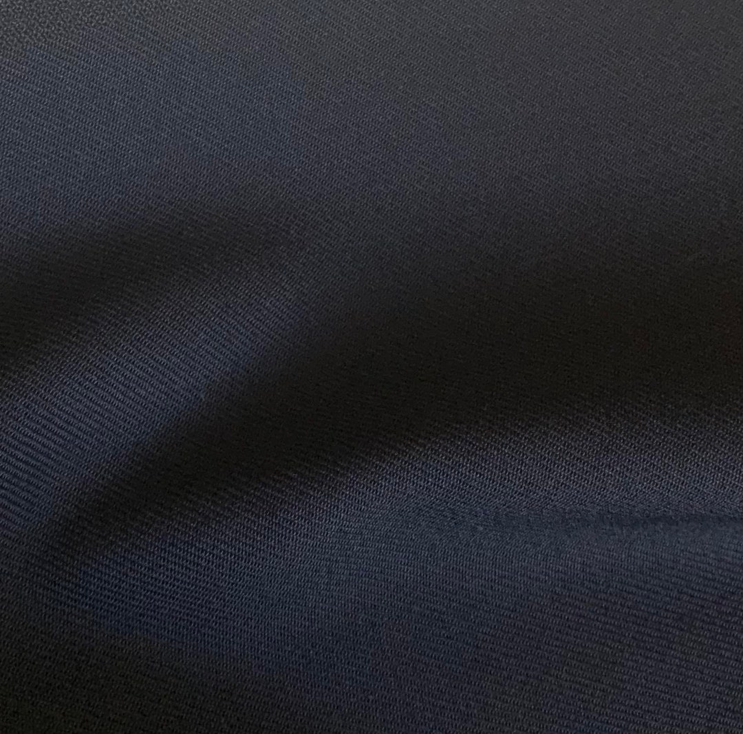 Navy Blue - 100% Wool Gabardine Fabric - Etsy UK