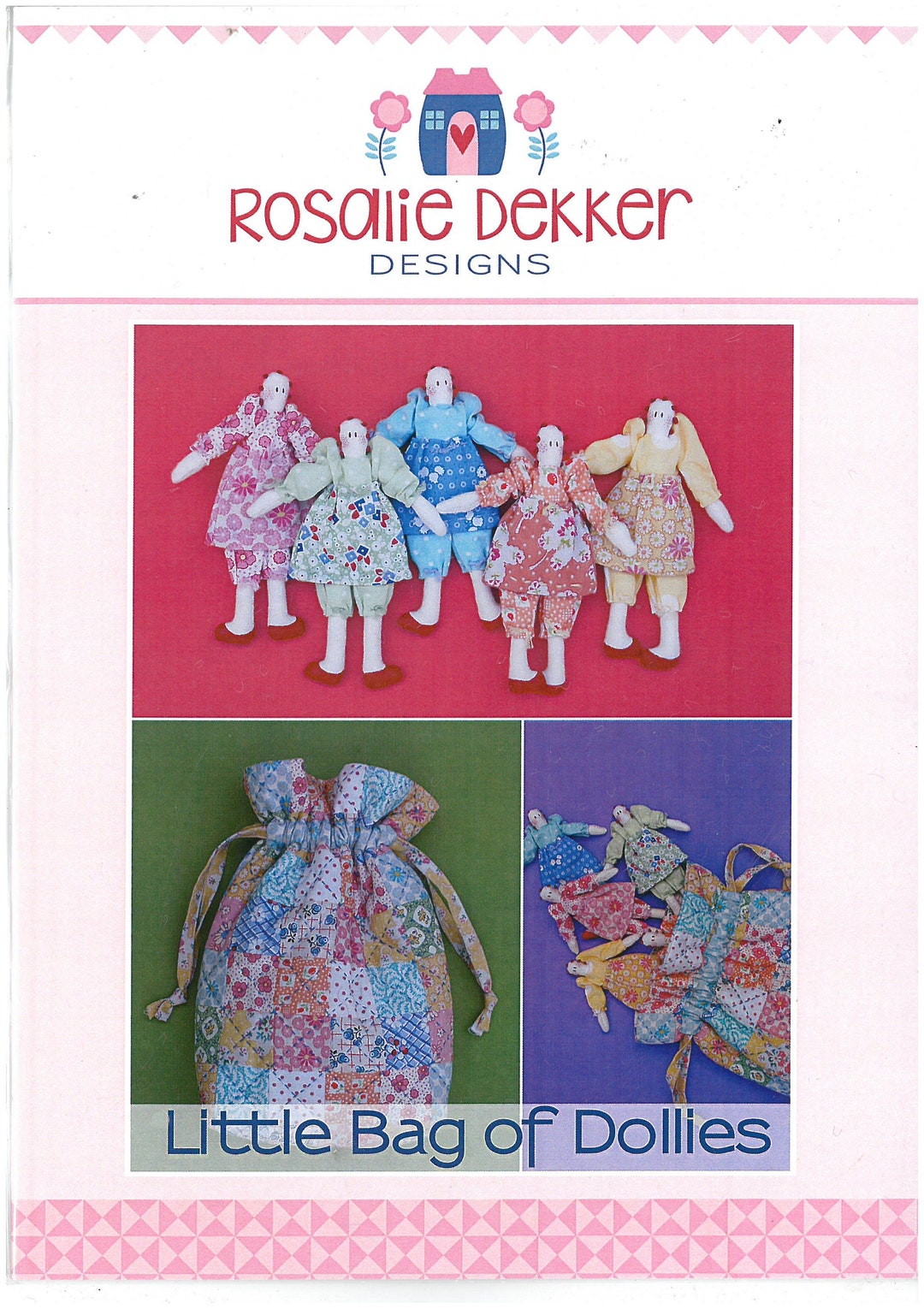 Little Bag of Dollies Doll Pattern - Rosalie Dekker Designs - Etsy