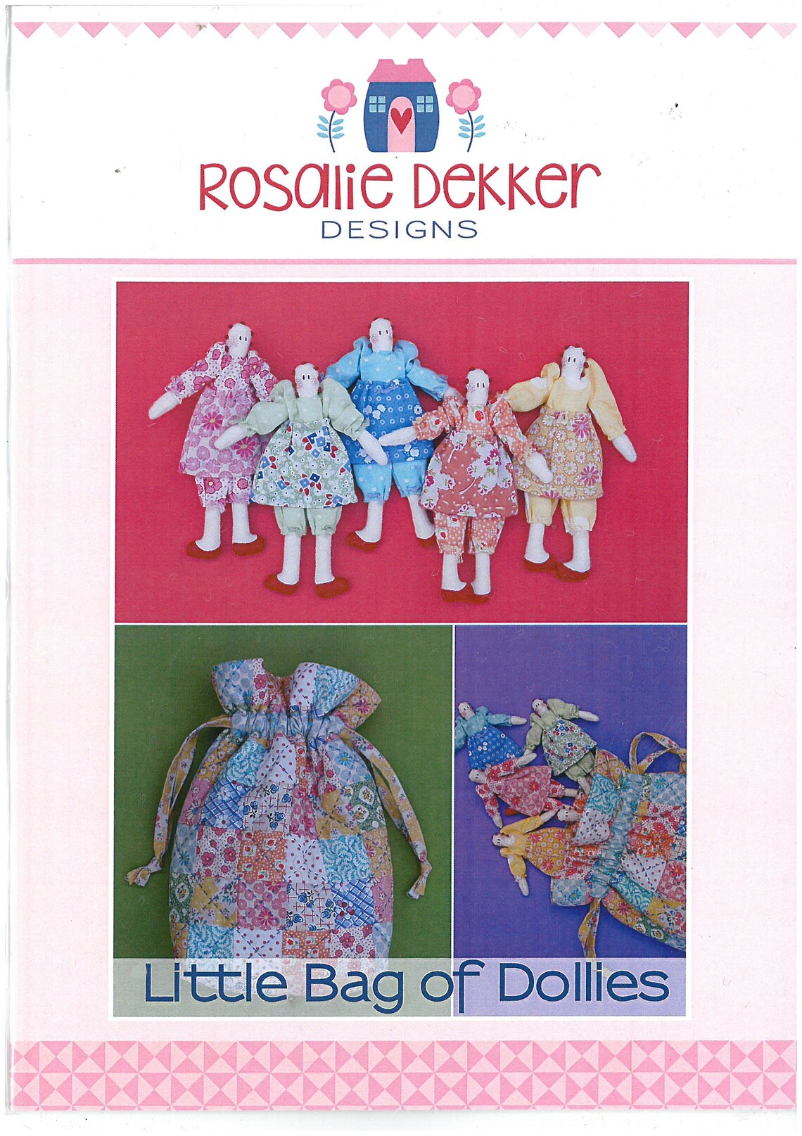 Little Bag of Dollies Doll Pattern Rosalie Dekker Designs - Etsy