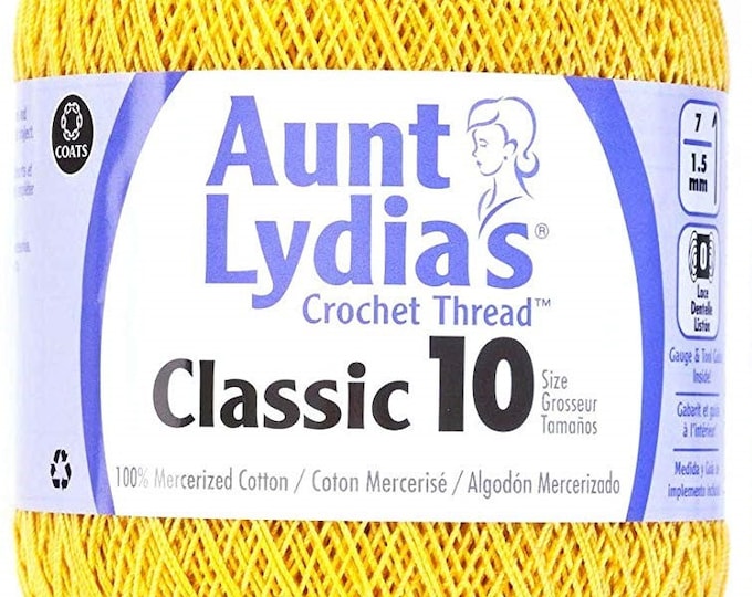 Coats Aunt Lydia's Crochet Cotton Thread Classic Size 10, Hot Pink (154 ...
