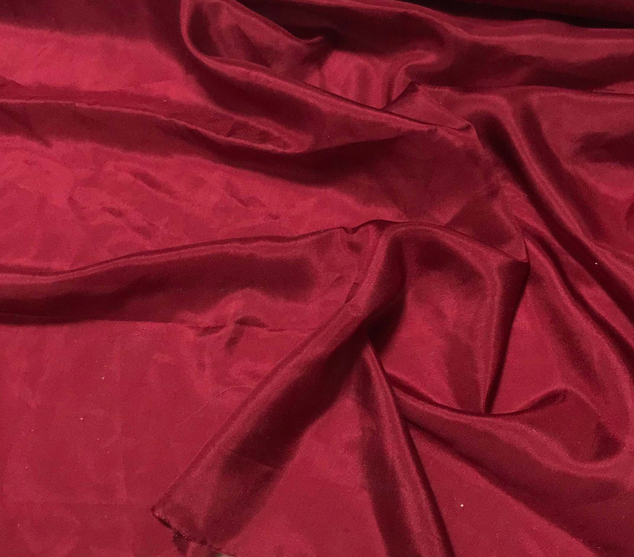 BURGUNDY RED China Silk HABOTAI Fabric - Etsy