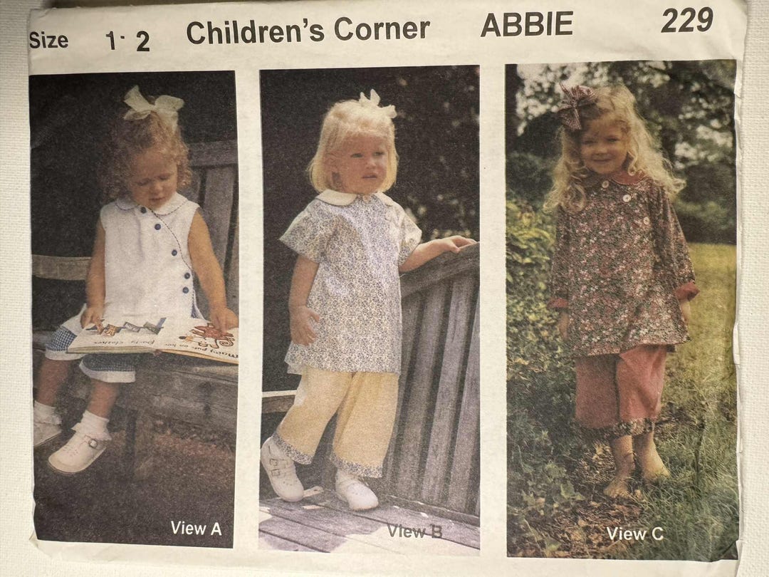 1999 Children's Corner Abbie. Pattern# 229 Size: 1-2 - Etsy
