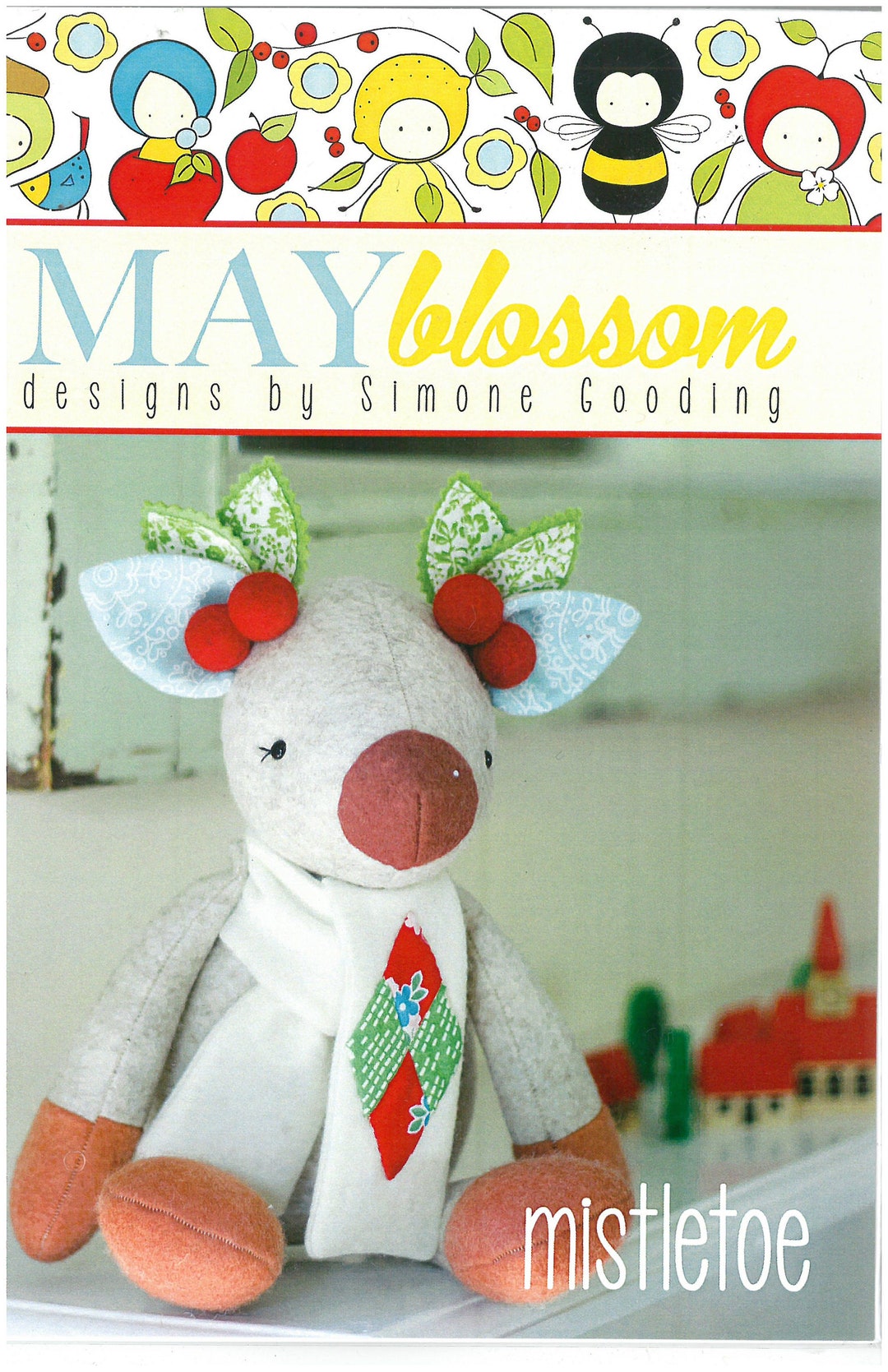 Mistletoe Reindeer Sewing Pattern May Blossom - Etsy