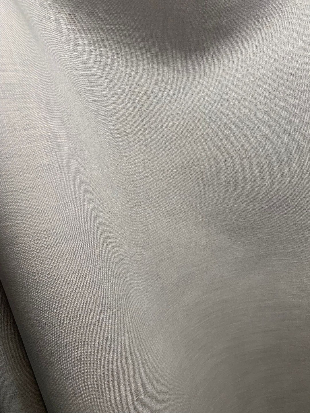 Light Gray 100% Linen Fabric - Etsy