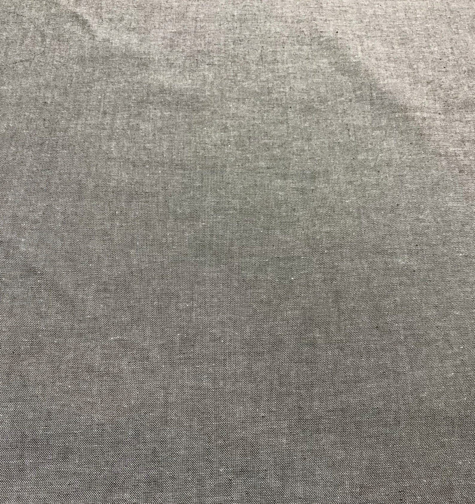 Gray 100% Cotton Chambray Fabric | Etsy