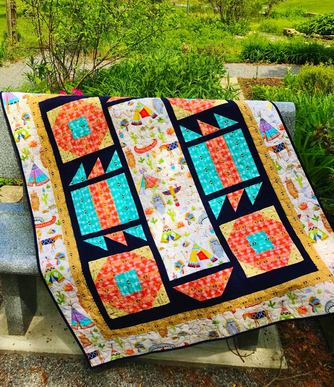 Tee Pee Town - Quilt Pattern by Little Louise Designs - Etsy