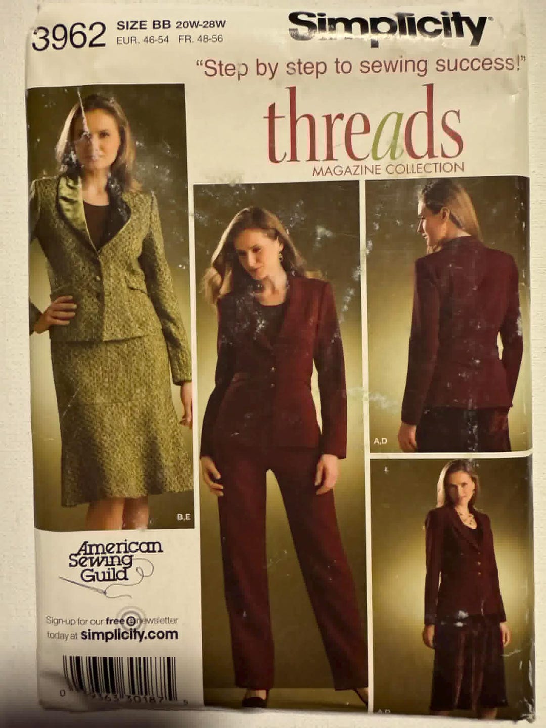 2006 Simplicity Plus Size Suits. Pattern # 3962 Size: 20W-28W - Etsy