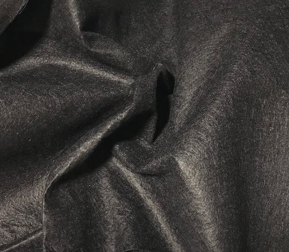 Black Wool /rayon Blend Felt Fabric - Etsy